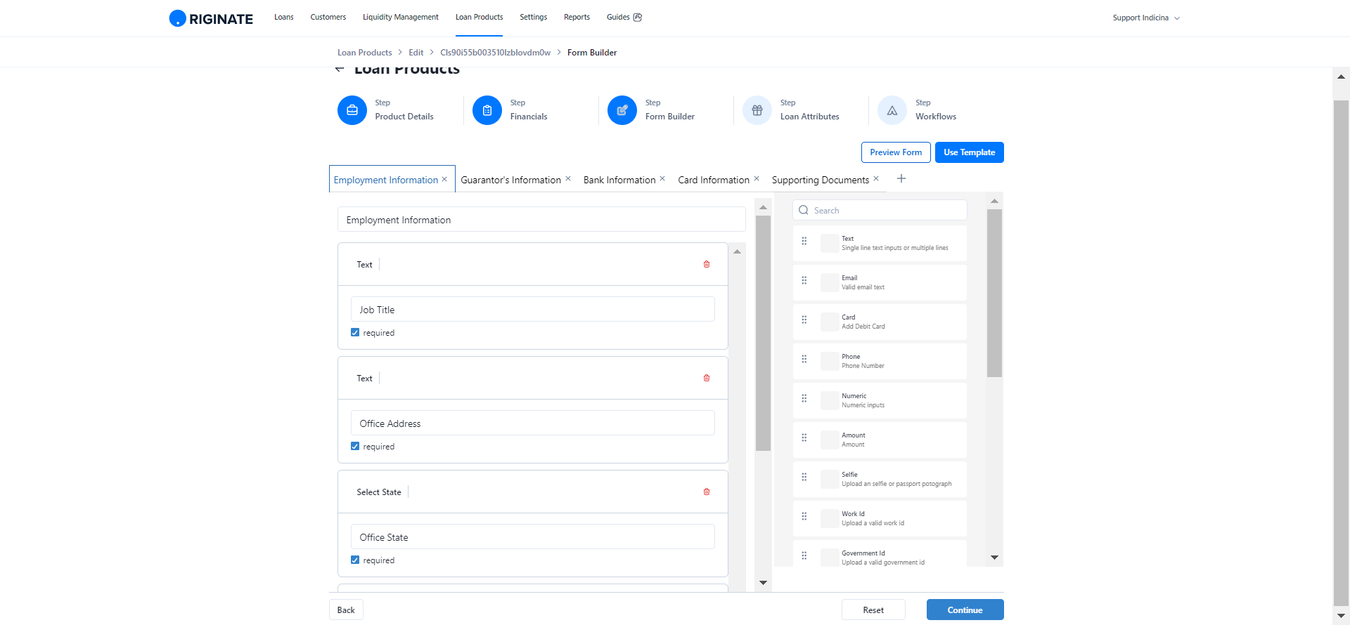 Form Builder – Indicina